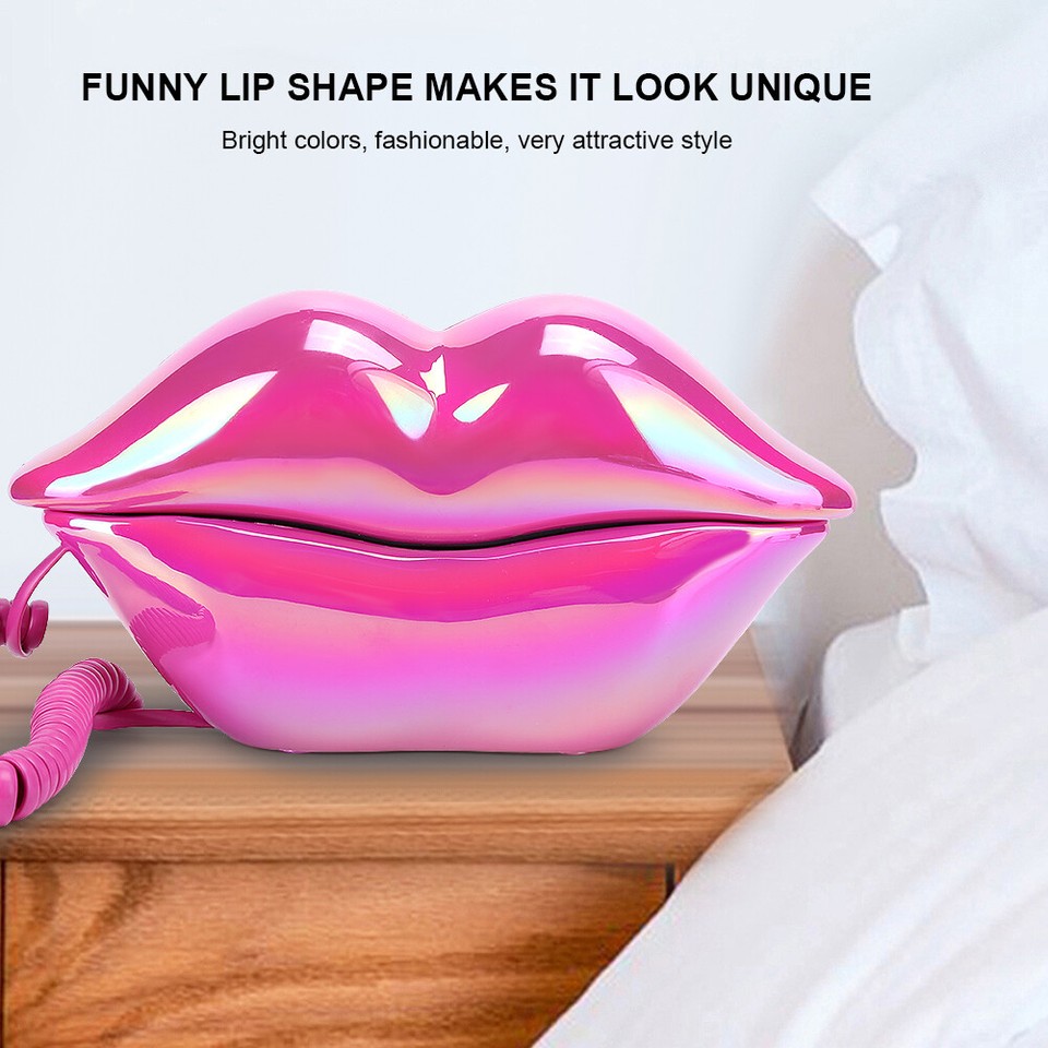 Novelty Lip Shaped Telephone Landline Desk Corded Phone Home Hotel ...