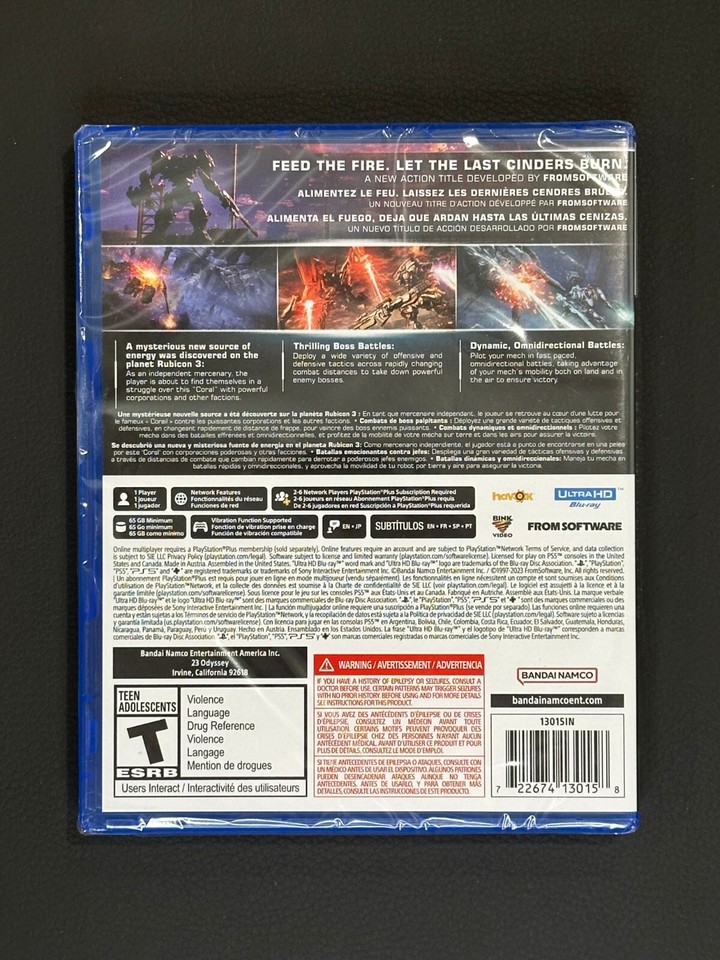 Armored Core VI Fires of Rubicon - Sony PlayStation 5 (PS5) - Factory ...