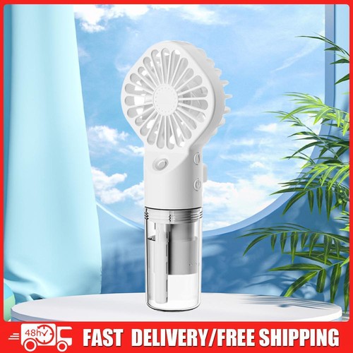 Handheld Desk Misting Fan 4 Speed Portable Small Air Cooler for Home ...