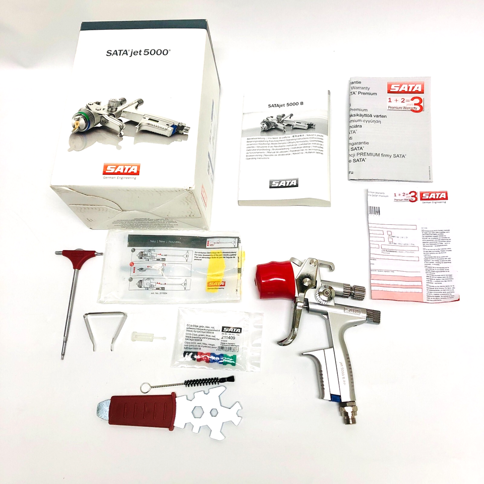 SATAjet 5000 RP Spray Gun 1.2 W Nozzle Automotive Paint Tool HVLP Pro ...