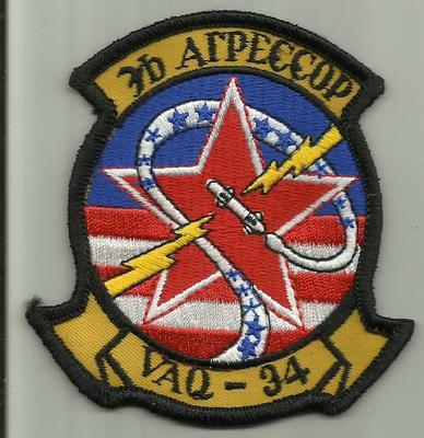 VAQ-34 U.S.NAVY PATCH Tactical Electronics Warfare sq Skywarrior READ ...