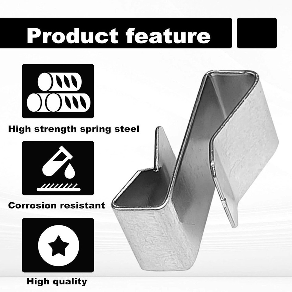 25PCS Stainless Steel Trailer Frame Wire Clips for Organizing Wiring ...