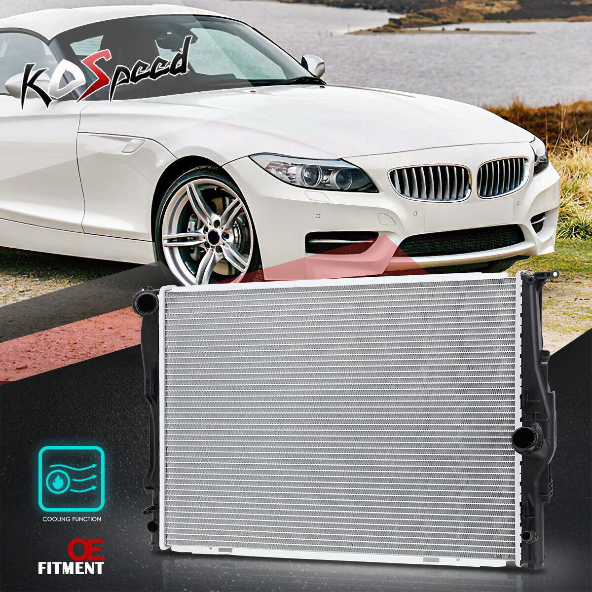 DPI 2882 Aluminum Core Racing Radiator for 06-13 BMW 323I/325XI/328I/Z4 ...