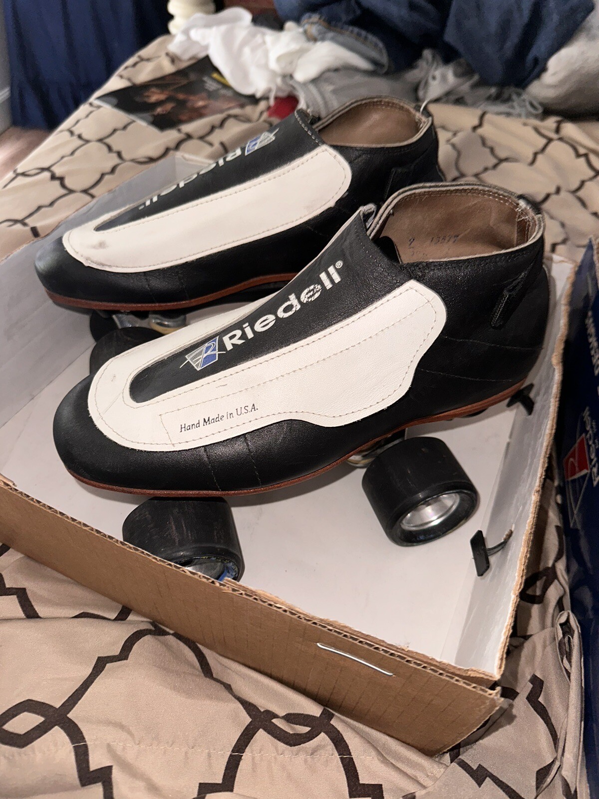 Custom Riedell 395 Quad Skates Size 9 “Skunks” | eBay