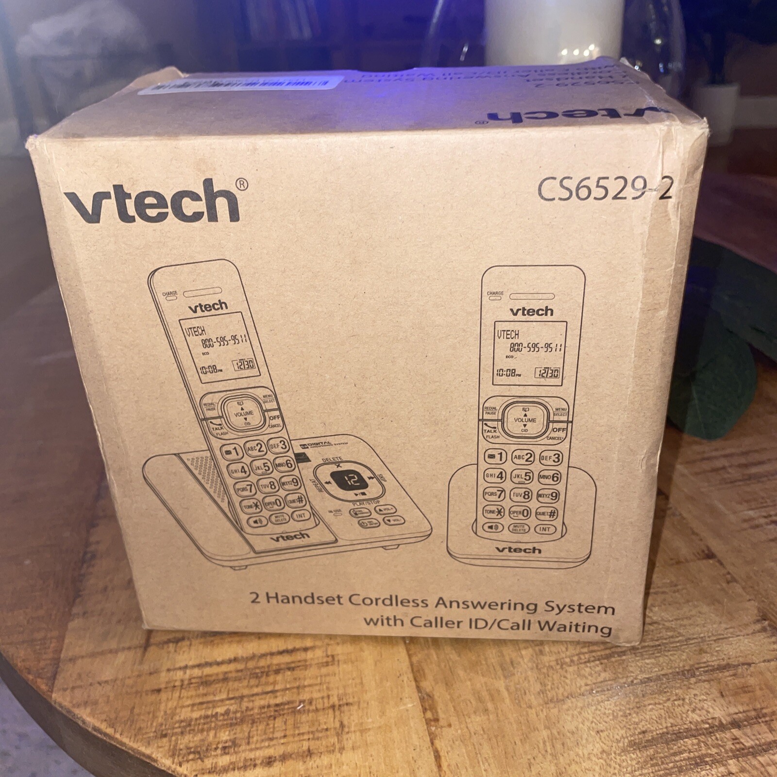 NEW- VTech CS6529-2 DECT 6.0 Phone Answering System w/ Caller ID/Call ...