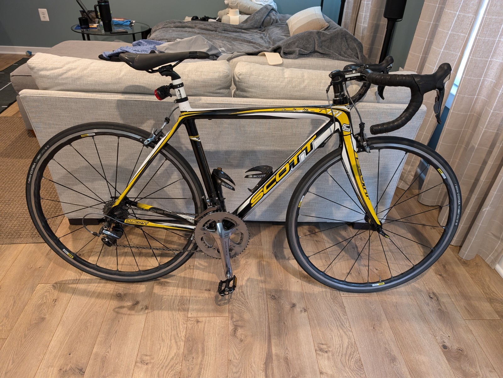 2010 Scott Addict R1 Full Carbon Fiber 53cm *Mavic Wheels*Dura Ace 7900 ...