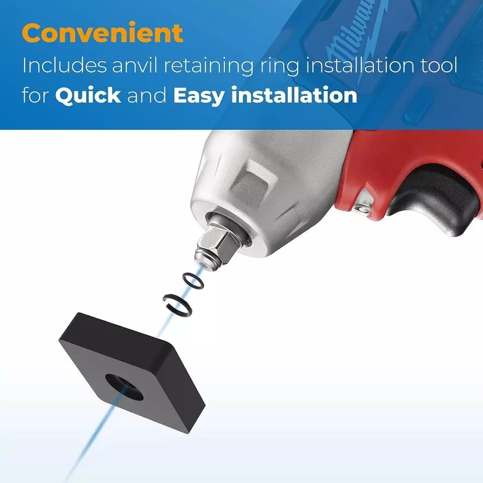 3/8" Impact Retaining Ring Fits Milwaukee 3/8 Impact Friction Ring Clip ...