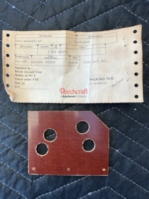 Beechcraft Aircraft Fairlead, P/N 002-44000-49 (New Surplus) (OKC) | eBay