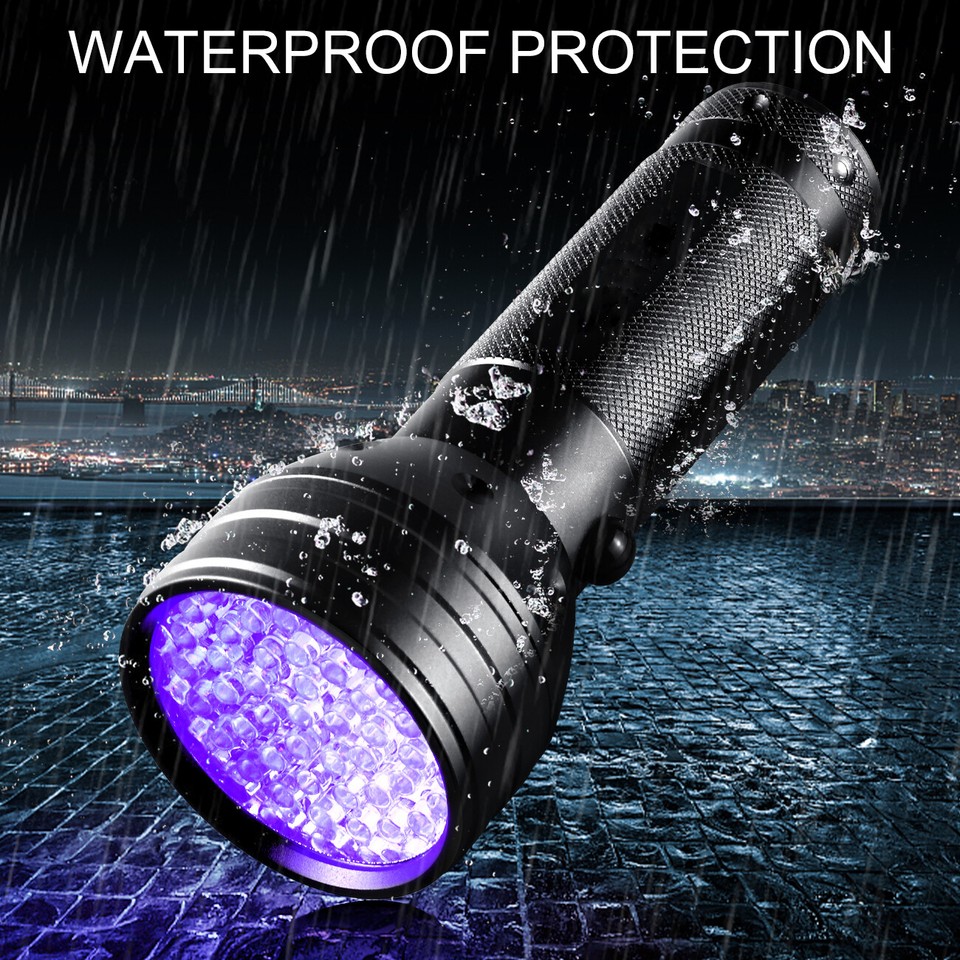 2/1pcs UV 51 LED Flashlight Ultraviolet Blacklight 395nM Inspection ...