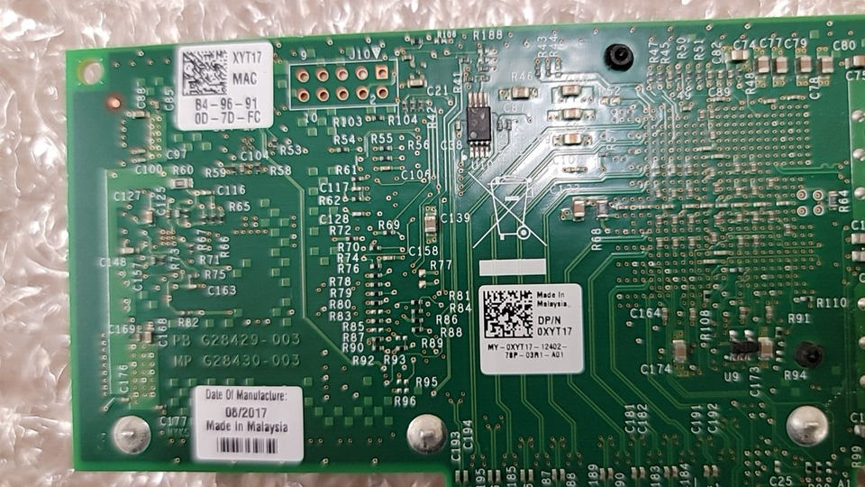 Dell 0XYT17 0942V6 0VFVGR Intel X520-DA2 Dual Port 10G SFP+ PCIe with ...