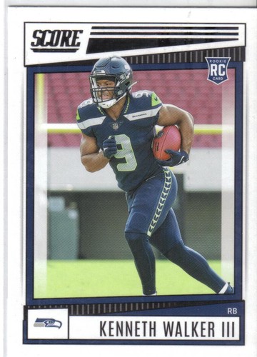 2022 Panini Score Kenneth Walker III Rookie Card Seattle Seahawks ...