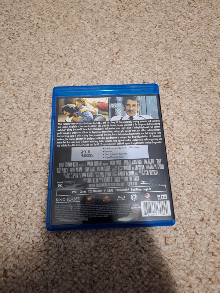 RUSH Blu-ray Kino Lorber OOP Jennifer Jason Leigh Jason Patrick Sam ...