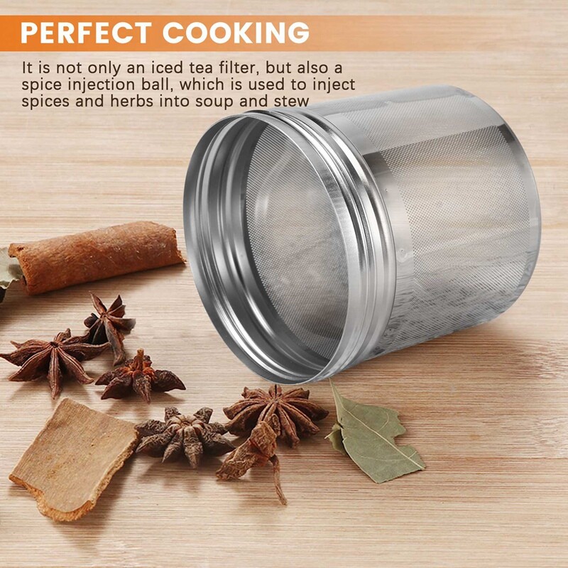 2 Pack Tea Ball Infuser for Loose Leaf Tea & Spice Infuser for Cooking ...