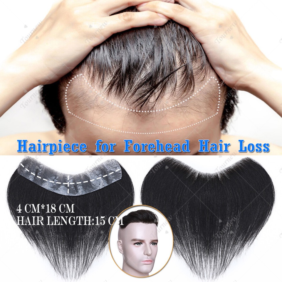 INVISIBLE Remy Human Hairline Hair System For Bald Men Wig Toupee ...