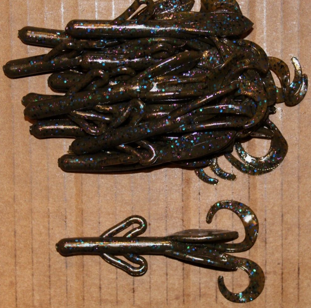 4" Baby Hog Brush Hog Style Tilapia 100 count Bulk bag Creature Bait | eBay