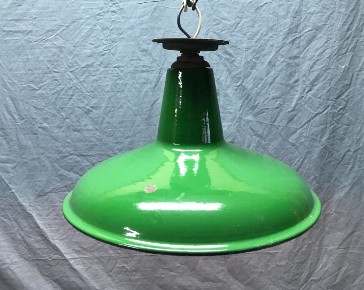 Outdoor Light Fixture Green Porcelain Vintage Green Enamel Porcelain