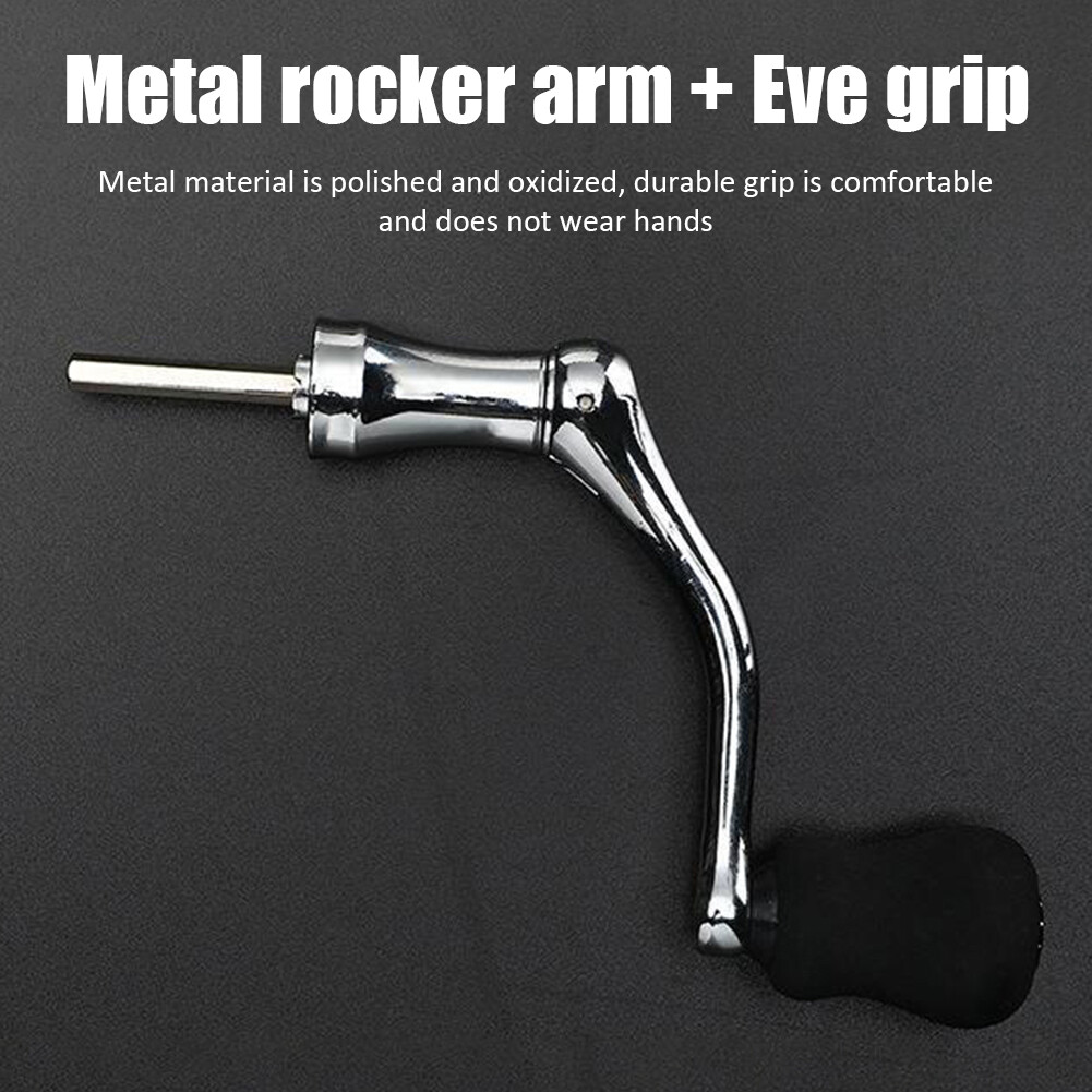 Folding Spinning Reel Handle Metal Fishing Wheel Rock Arms Grip Knob (S ...