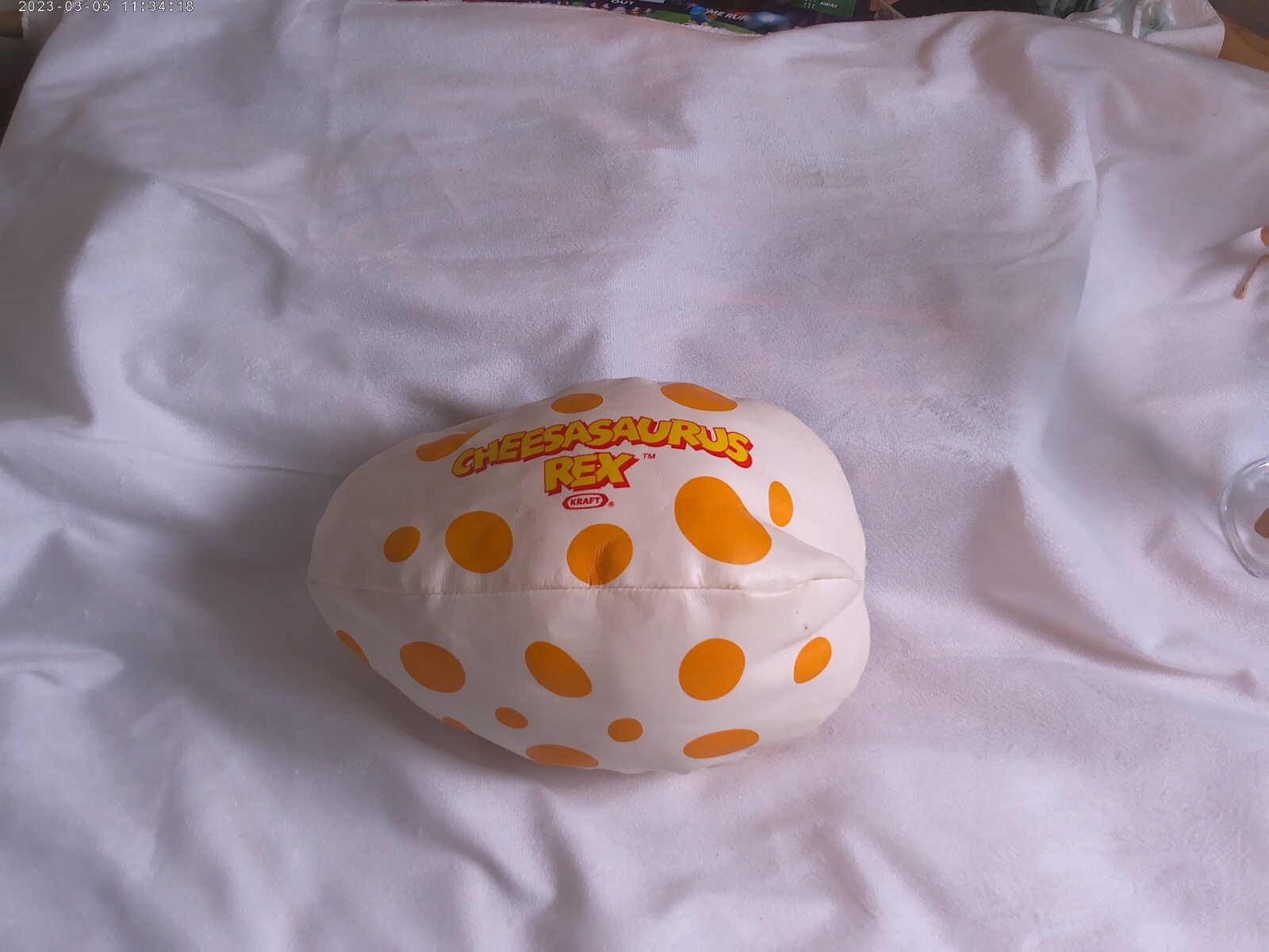 1990's Vintage Kraft Cheesasaurus Rex Dinosaur/Egg Plush Toy ...