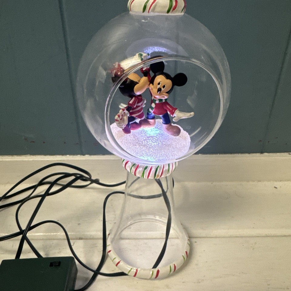 Disney Store Mickey And Minnie Mistletoe Kiss Christmas Tree Topper ...