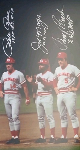 1975-76 W.S. Champs Cincinnati Reds "The Great Eight" Auto Photo 20x24 ...