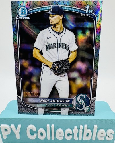 2025 Bowman Draft Kade Anderson 1st Steel Refractor #/100 Beauty | eBay