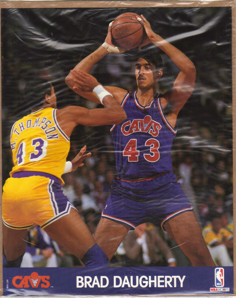 Brad Daugherty #43 Cavaliers CAVS 8x10 Jumbo Trading Card 1990 NBA ...