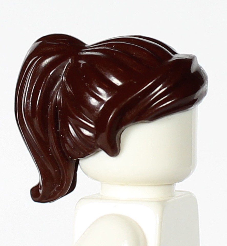 LEGO Minifigure Hair Ponytail Swept Sideways Female Girl minifig NEW | eBay
