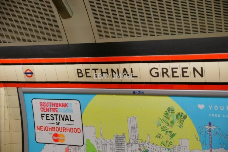PHOTO BETHNAL GREEN UNDERGROUND STATION NAME SIGN | eBay UK