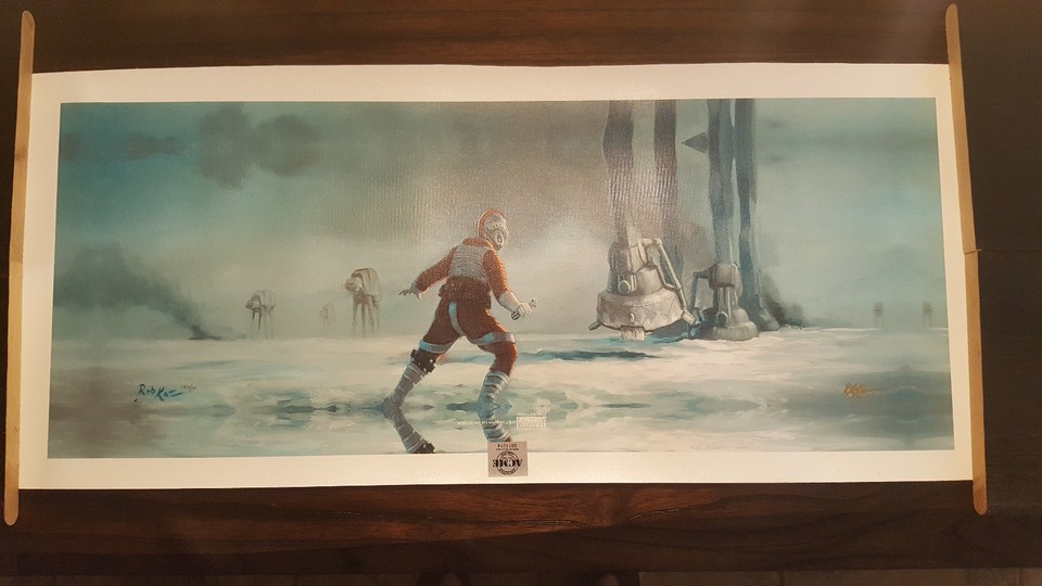 ACME ARCHIVES STAR WARS GICLEE ON CANVAS BY ROB KAZ "SINGLE HANDED ...