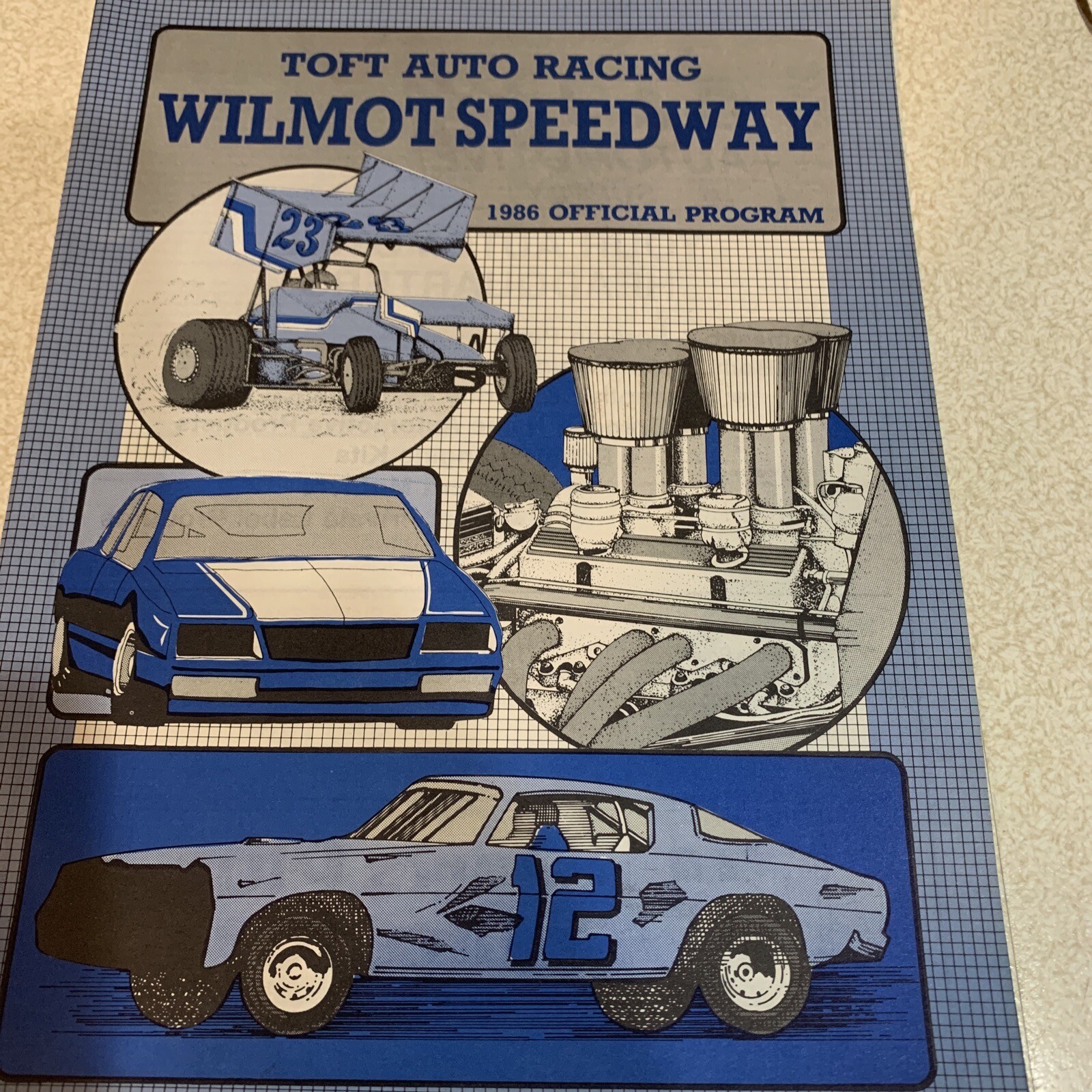 1986 Race Program Toft Auto Racing Wilmot Speedway Official Program | eBay