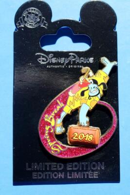 ON CARD- Disney Spring Break 2018 Aladdin Genie with Goofy Hat Pin LE ...