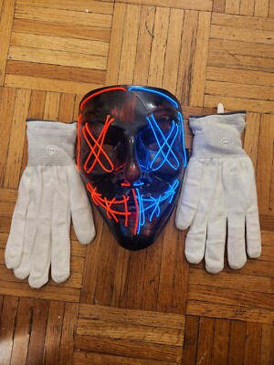 THE PURGE DELUXE DOUBLE COLOR GLOW MASK | eBay