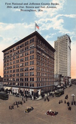 AL~ALABAMA~BIRMINGHAM~FIRST NATIONAL & JEFFERSON COUNTY BANKS~C.1910 | eBay