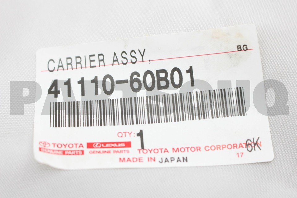 4111060B01 Genuine Toyota CARRIER ASSY 41110-60B01 | eBay