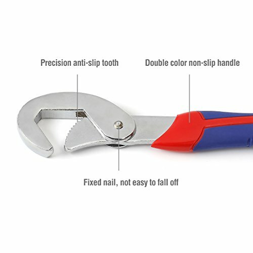 WORKPRO Adjustable Wrench Spanner Set 2-Piece, Multi-Function Universal ...