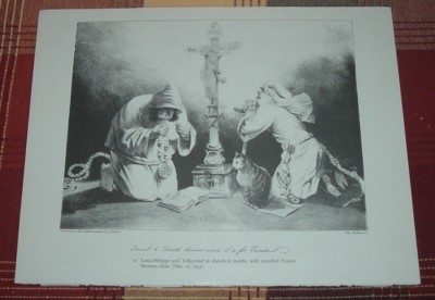 LOUIS-PHILIPPE & TALLEYRAND AS MONKS Honore-Victorin Daumier ...