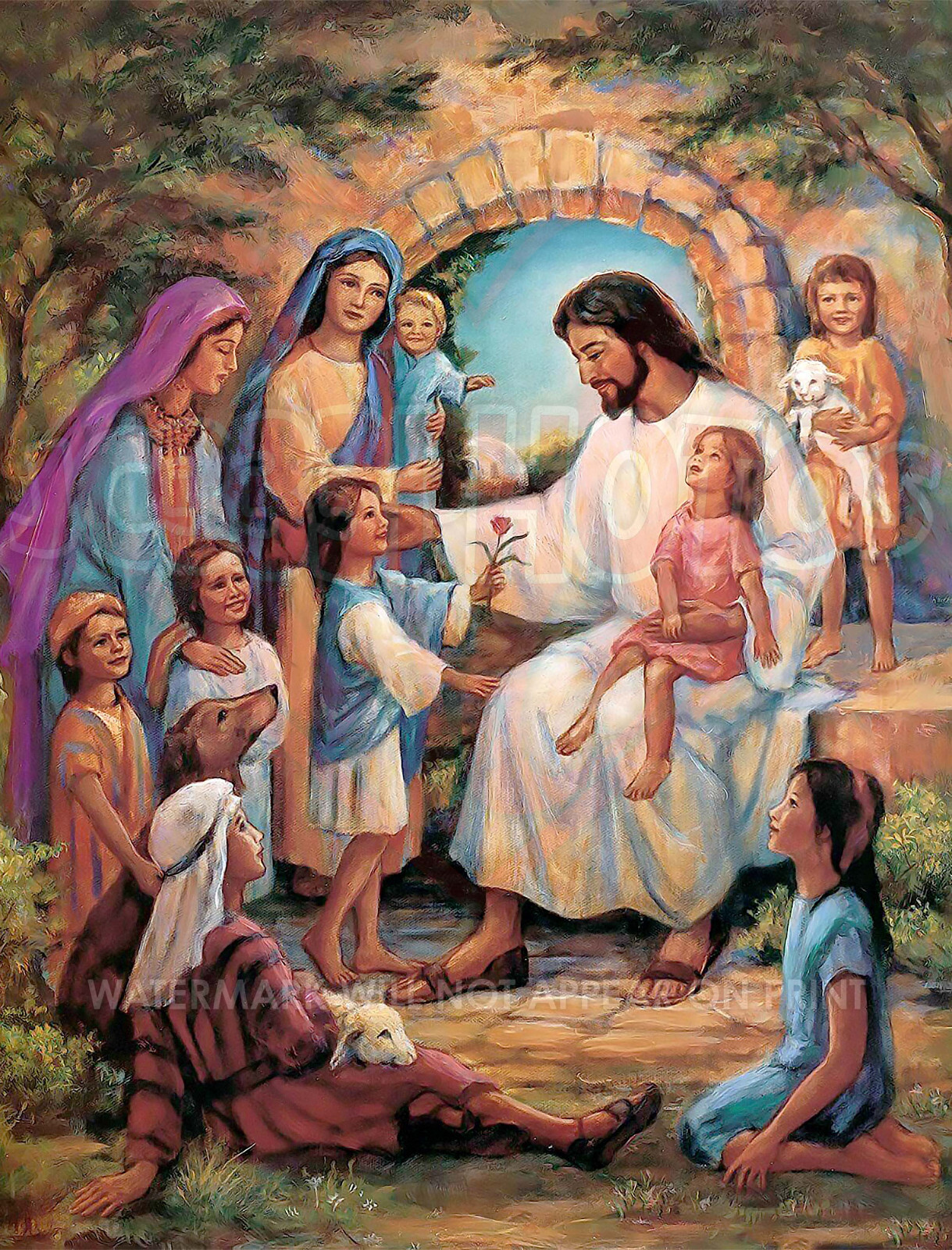 Jesus And Children In Heaven