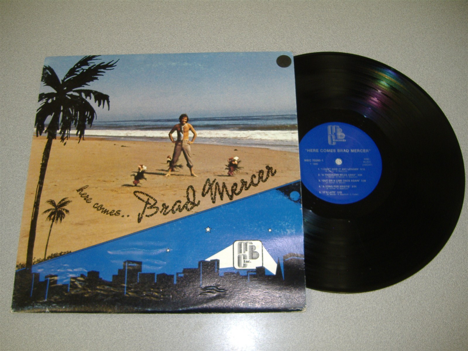 Rock LP BRAD MERCER Here Comes… Brad Mercer on MBC | eBay