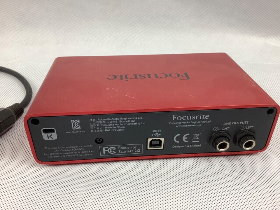 Focusrite Scarlett 2i2 1st Gen Audio Interface Used Condition With ...