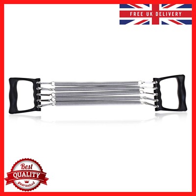 5 Spring Chest Expander Upper Body Workout Adjustable Resistance Gym ...
