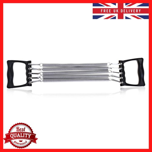 5 Spring Chest Expander Upper Body Workout Adjustable Resistance Gym ...
