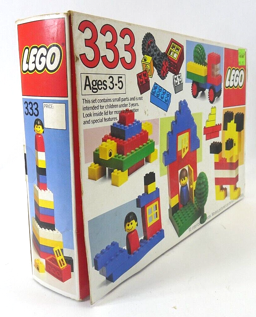 LEGO+Vintage+%23333+Basic+Building+Set+1983+BOX+ONLY+%2F+BOX+ONLY+NO ...