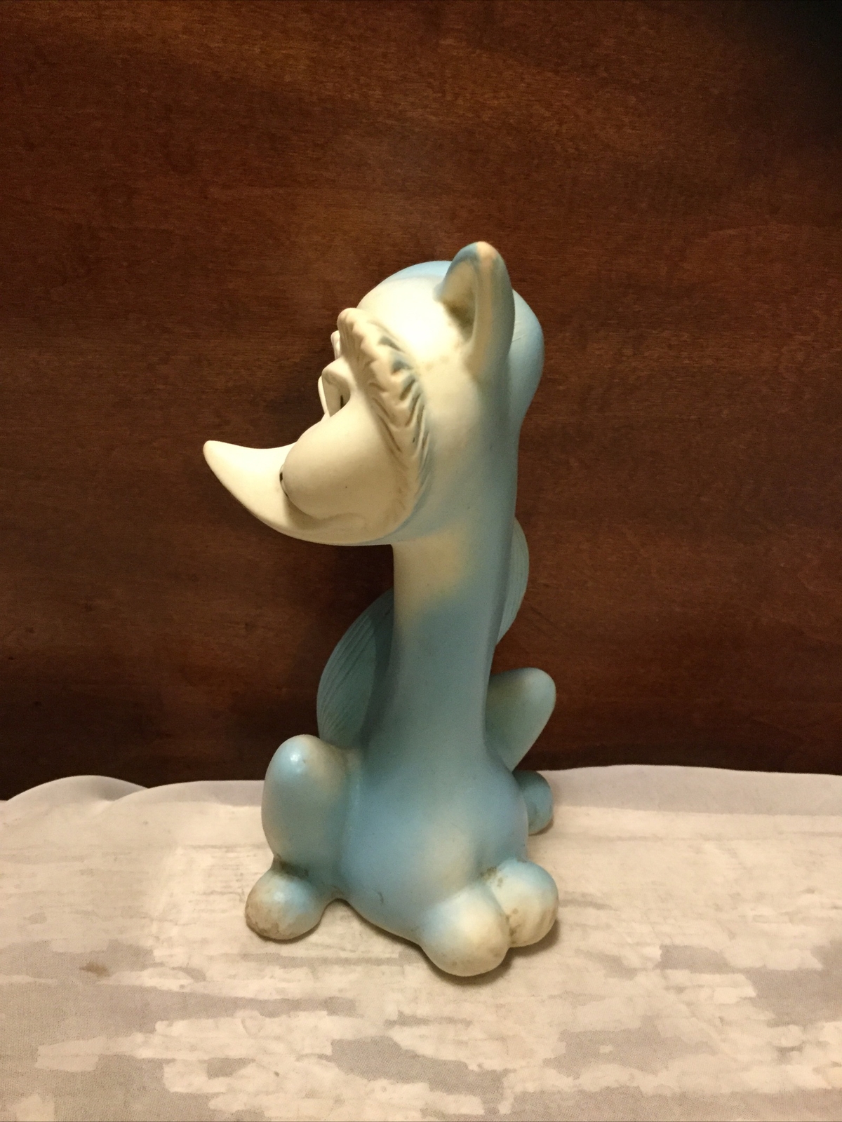 Vintage 1962 Formulette BLUE RUBBER FOX Squeeze Squeak Toy Oldrich ...