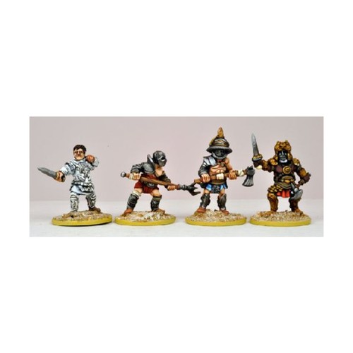 Crusader Minis Ancient Gladiator Mini 28mm Gladiator Characters Pack ...