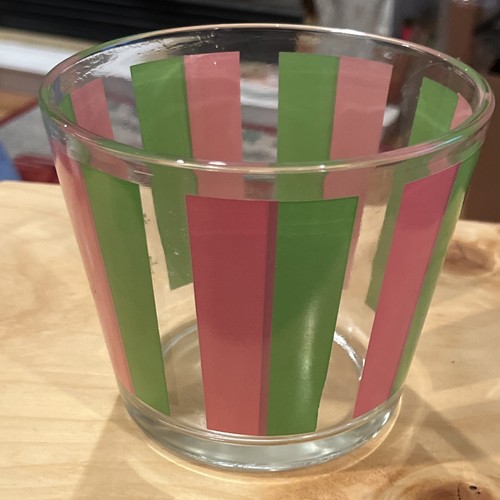 Vintage Summertime Rainbow Striped Ice Bucket | eBay