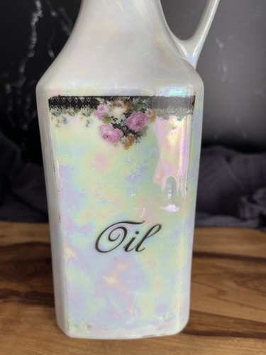 Vtg 30’s Era M. Rosenbaum & Sons Bavaria Porcelain Lustreware Oil ...