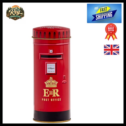 Charming British Post Box Tea Tin with 14 English Breakfast Bags | eBay UK