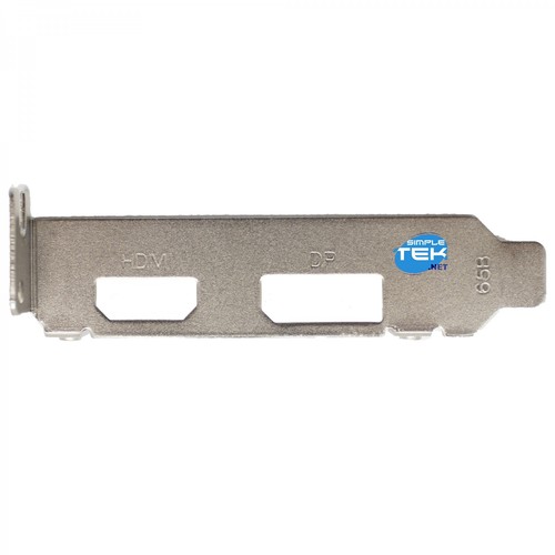 Bracket Low Profile For GTX 1650 1U With Double Prong HDMI Displayport ...