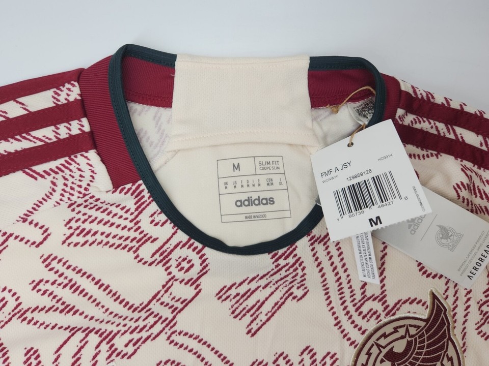 Mexico Away 2022/2023 Jersey Shirt Adidas White Raul #9 M-2XL NWT ...