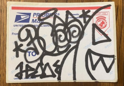 Crasty Signed hand drawn USPS Sticker Urban Graffiti Street Art | eBay UK